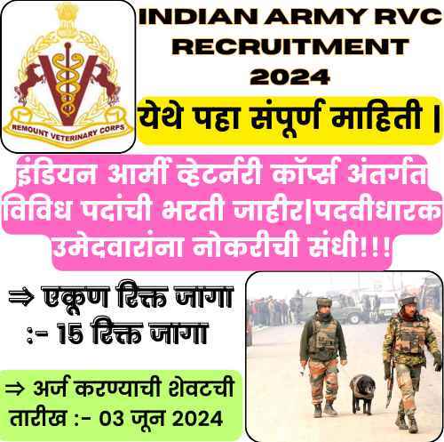 Indian Army RVC Bharti 2024
